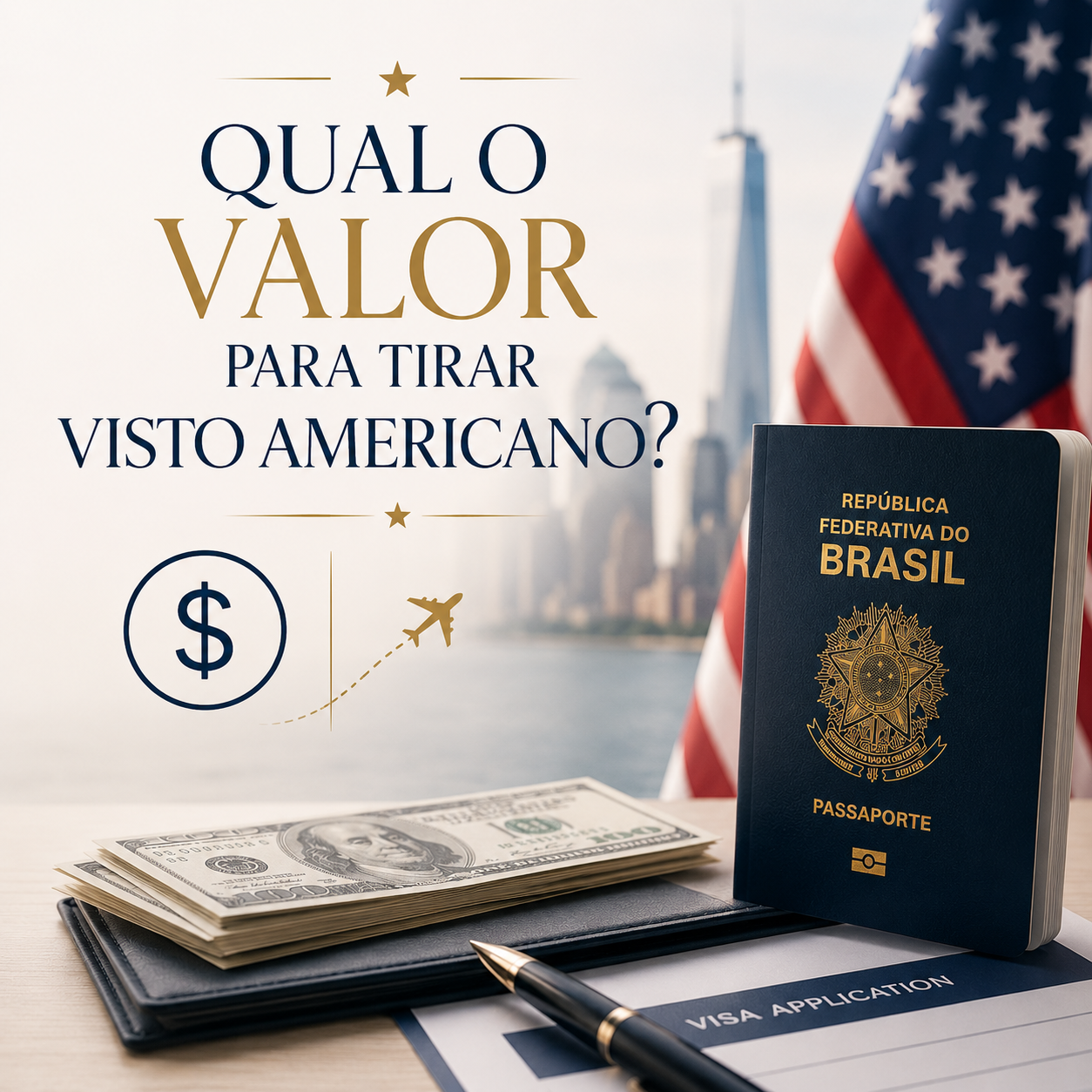 Qual o valor para tirar visto americano?