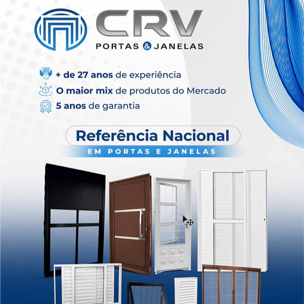 Modular Black em CRV Portas e Janelas