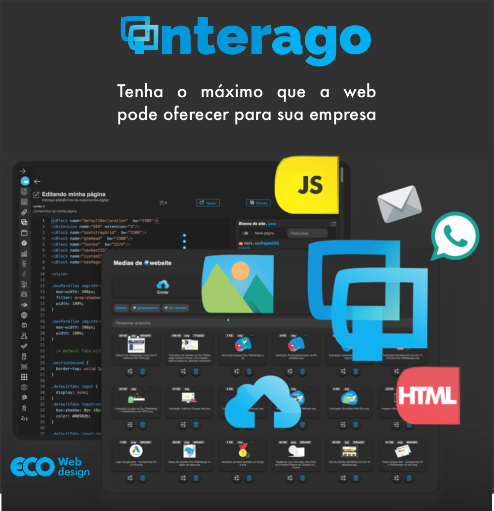 Interago - O Painel dos clientes da Eco Webdesign