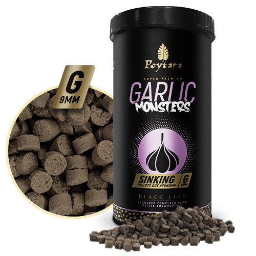 Poytara - Garlic Monsters Sinking Black Line - Alimentação para Peixes