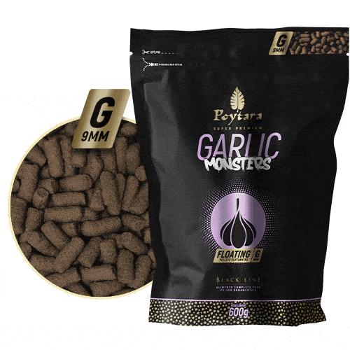 Poytara - Garlic Monsters Floating Black Line - Alimentação para Peixes